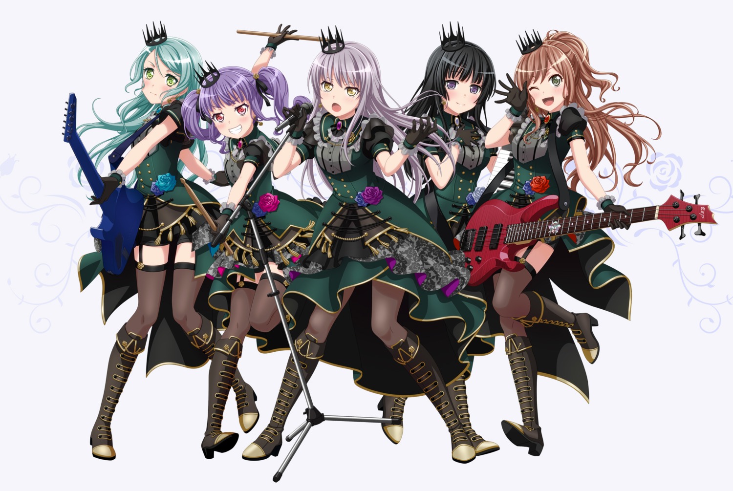 bang dream! bang dream! episode of roselia hikawa sayo imai lisa minato yukina shirokane rinko ...